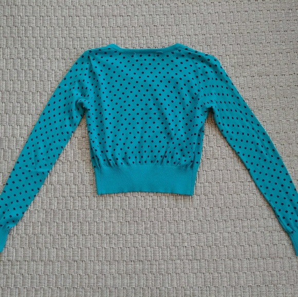 Papaya | Sweaters | Cute Cropped Teal Sweater Papaya Sz S | Poshmark
